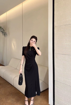 欧货6706改良旗袍女夏季26新款复古新中式显瘦连衣裙