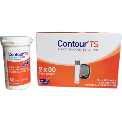 拜耳拜安康血糖试纸contour TS家用测试仪试纸条100片