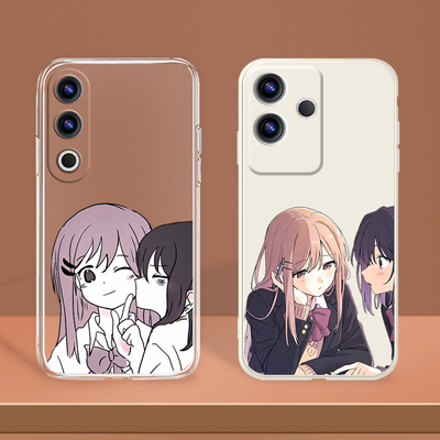 安达与岛村樱抱月适用OPPO一加Ace3/2v Realme13/12Pro+真我GT6/GT5/Neo6/5/SE V50 K12 K11透明防摔软手机壳