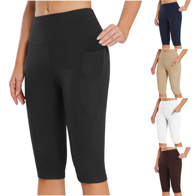 Women Yoga Pants Capri Leggings Tummy Control Workout Pants