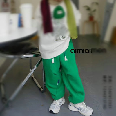 加绒2025新秋冬童装男女孩子长裤保暖卫裤休闲运动中大童312100