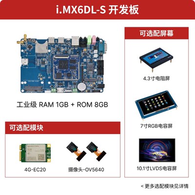 飞凌嵌入式i.mx6dl开发板 恩智浦ARM Linux工控板工业级核心板