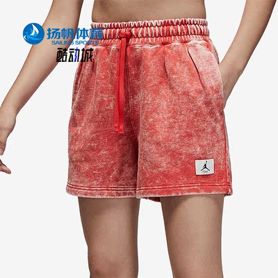 耐克女子水洗做旧运动短裤