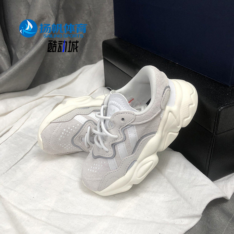 Adidas/阿迪达斯正品三叶草 OZWEEGO EL I婴童经典运动鞋EF6301_虎窝淘