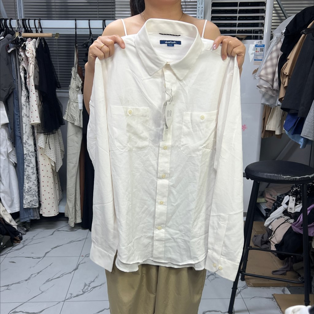 785,L码,透气衬衫,46肩,108胸68长,