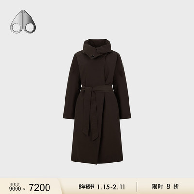 [秋冬新品][限时8折]MOOSE KNUCKLES女士收腰轻羽绒鹅绒风衣外套