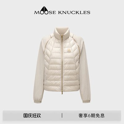 [秋冬新品]MOOSE KNUCKLES 女士金标LOGO小剪刀鹅绒羽绒服