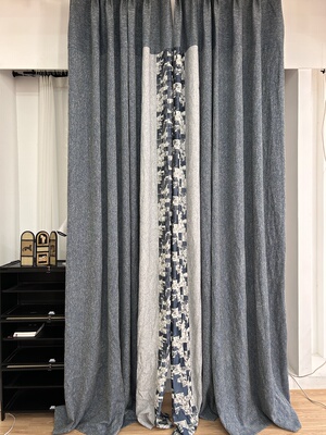 现代美式雪尼尔提花客厅卧室遮光轻奢新款窗帘成品厂家直销清仓