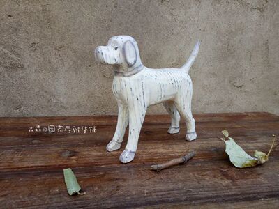 美式乡村风雕刻世界名犬家居装饰