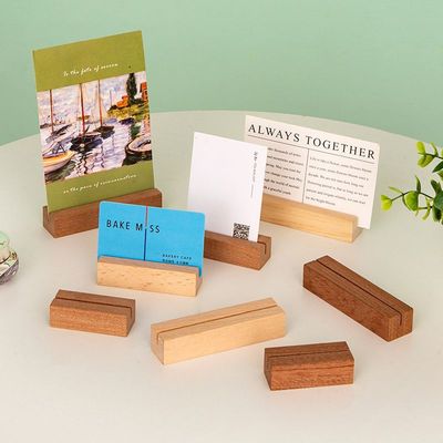 创意礼品台历名信片菜单木制底座