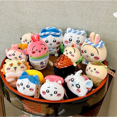 chiikawa寿司系列寿司师傅乌萨奇小八吉伊栗子飞鼠狮萨濑狮挂件