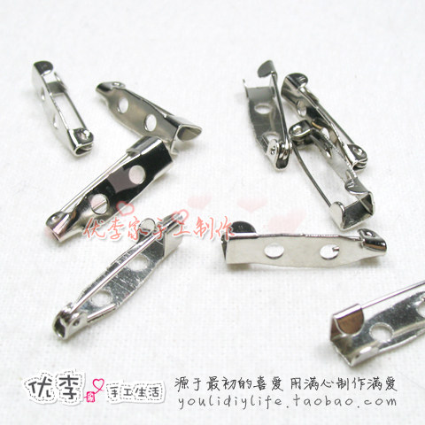 手工DIY材料包羊毛毡手作戳戳 配件 金属别针 胸针 基础款 3色入