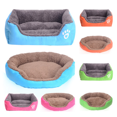 Paw Pet Sofa Dog Beds Waterproof Bottom Soft Fleece Warm Cat