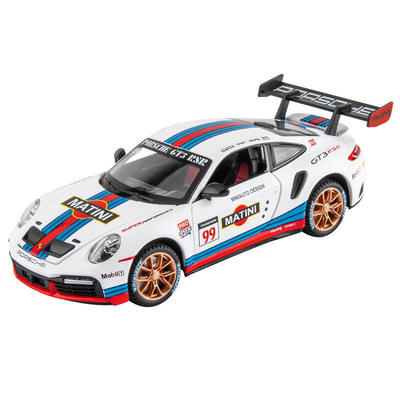 建元1:24宝时捷911GT3RSR赛道版高端赛车摆件声光玩具男生日礼物
