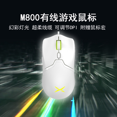 多彩游戏鼠标USB有线鼠标轻量化