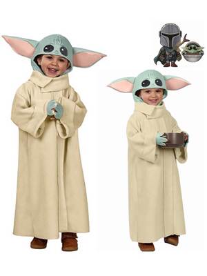 万圣节星球大战尤达宝宝yoda baby绝地大师儿童外星人cosplay服装