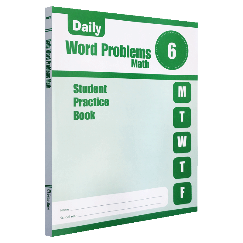 Evan-Moor Daily Word Problem Math（2019版） Grade 6 SE每日练习系列数学应用六年级作业本美国加州 ...