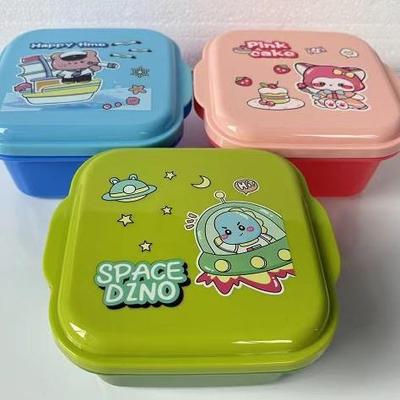 Cute Pattern Cartoon Creative Compartment Lunch Box Food-Gra