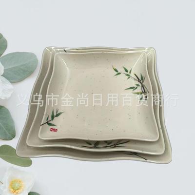 Creative Ancient Style Melamine Round Platter for Hotel Hot