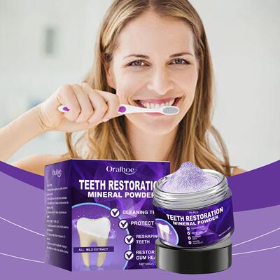 ORALHOE Tooth Powder - Enjoy long-lasting freshness and prot