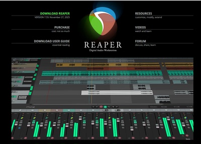 正版Reaper宿主软件官网安装 支持在线更新 稳定不闪退 发授权码
