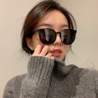 韩版潮墨镜偏光个性女