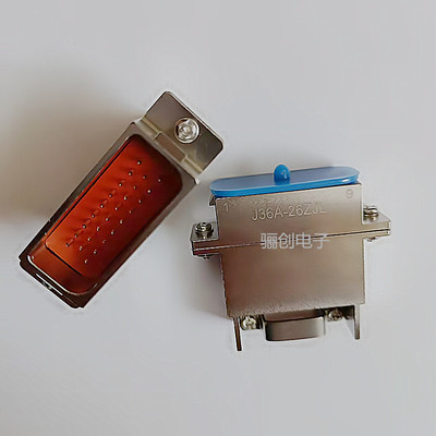 矩形连接器J36A-26ZKL插座带尾