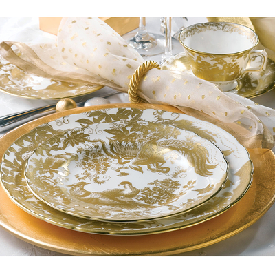 金孔雀骨瓷皇家德贝餐盘