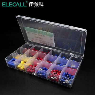 伊莱科（ELECALL）预绝缘压线端子冷压管端子接线端子铜裸端子组