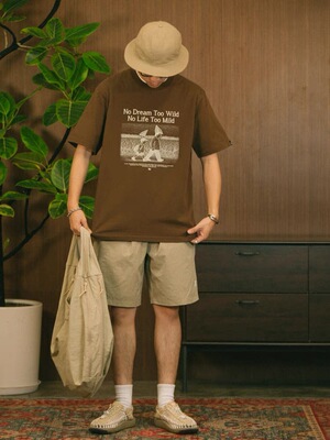 DAKYAM(达人)2025S/S Mild Life Wild Dream 野梦夏日素描插画T恤