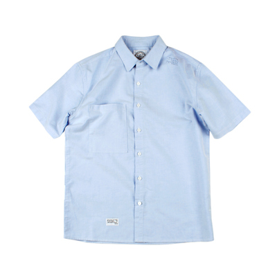 氧气面罩拼贴牛津纺衬衫