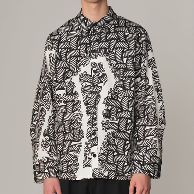 Christopher Nemeth 麻绳花纹 休闲长袖衬衫 绳结衬衣 男女同款