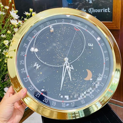 wall clock 16寸金属百达飞丽手表挂钟大厅网红客厅家用