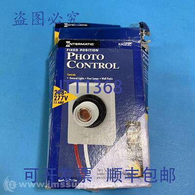 原装供应Intermatic K4023 光控器，208 至 277V 电压 FNOB