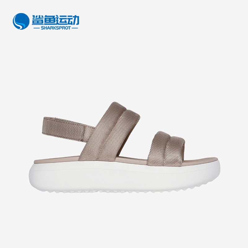 Skechers/斯凯奇正品新款女士休闲厚底时尚魔术贴沙滩凉鞋