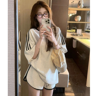 炸街时尚运动套装女夏季