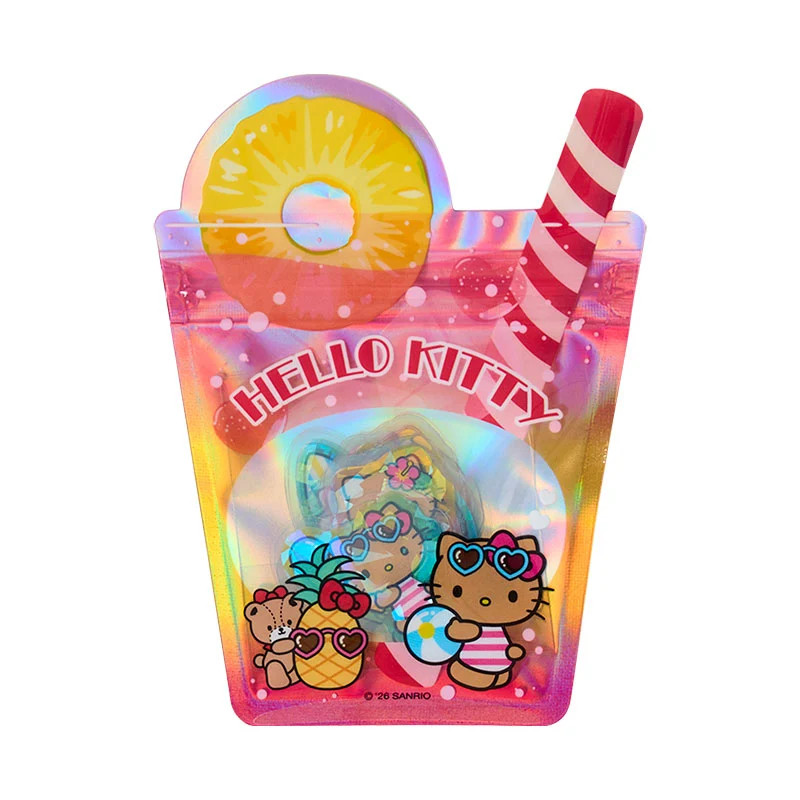 日本Sanrio正品Hello Kitty 袋裝貼紙(夏)