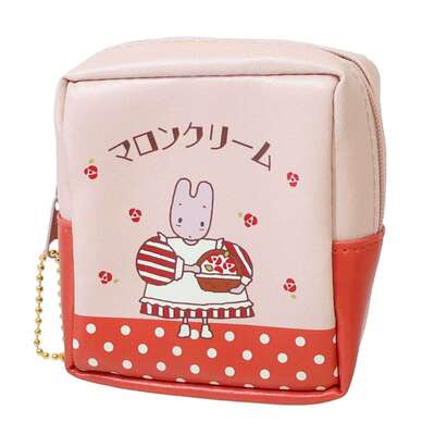 日本Sanrio正品Marron Cream兔媽媽 方形零錢包硬幣包Fancy Retro