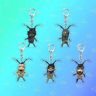 使命召唤游戏周边卡通动漫搞怪抽象痞老板表情幽灵ghost书包挂饰