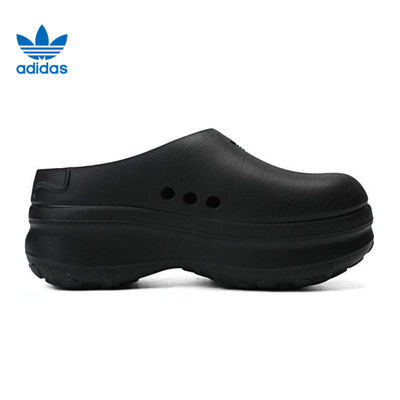 阿迪达斯厚底包头透气运动拖鞋