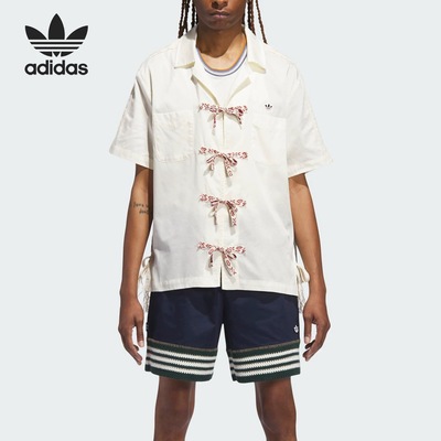 Adidas阿迪达斯女子翻领短袖衬衫