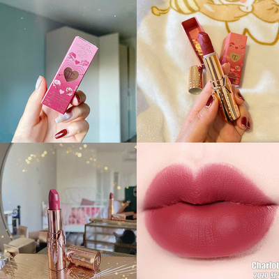 哑光豆沙色口红CT摩登雾感