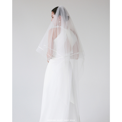 veils简约长款高级感遮面头纱