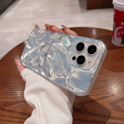 适用苹果14pro手机壳butterfly case iphone 15 promax case cover 13 casing 15plus 11 12promax 16pro硬壳