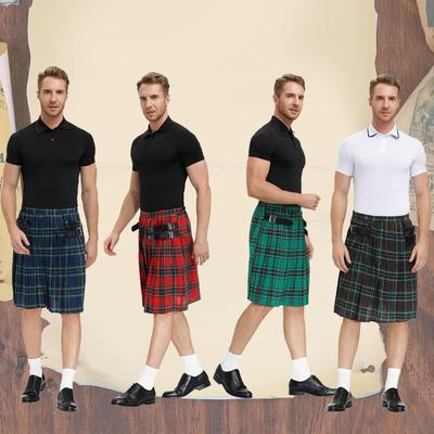 Men'sScottishplaidkir