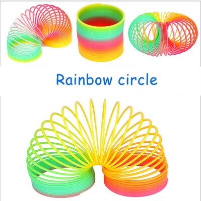 New Magic Slinky Rainbow Springs Bounce Fun Toy Kid Children