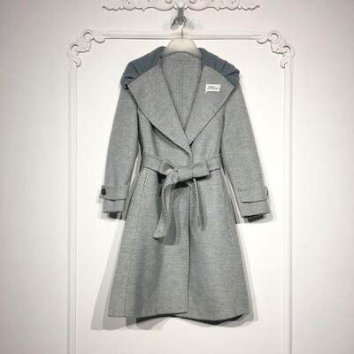 西树系列 8276S249 时尚羊毛双面呢毛呢外套品牌女装折扣颦薪