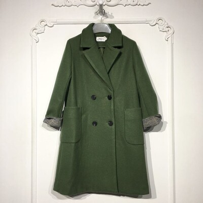 潮系列 8279S146 时尚毛呢外套品牌女装折扣颦薪