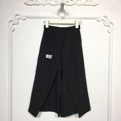 潮系列 8185S220 时尚六分阔腿裤品牌女装折扣颦薪