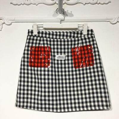 潮系列 8243S254 时尚短裙品牌女装折扣颦薪